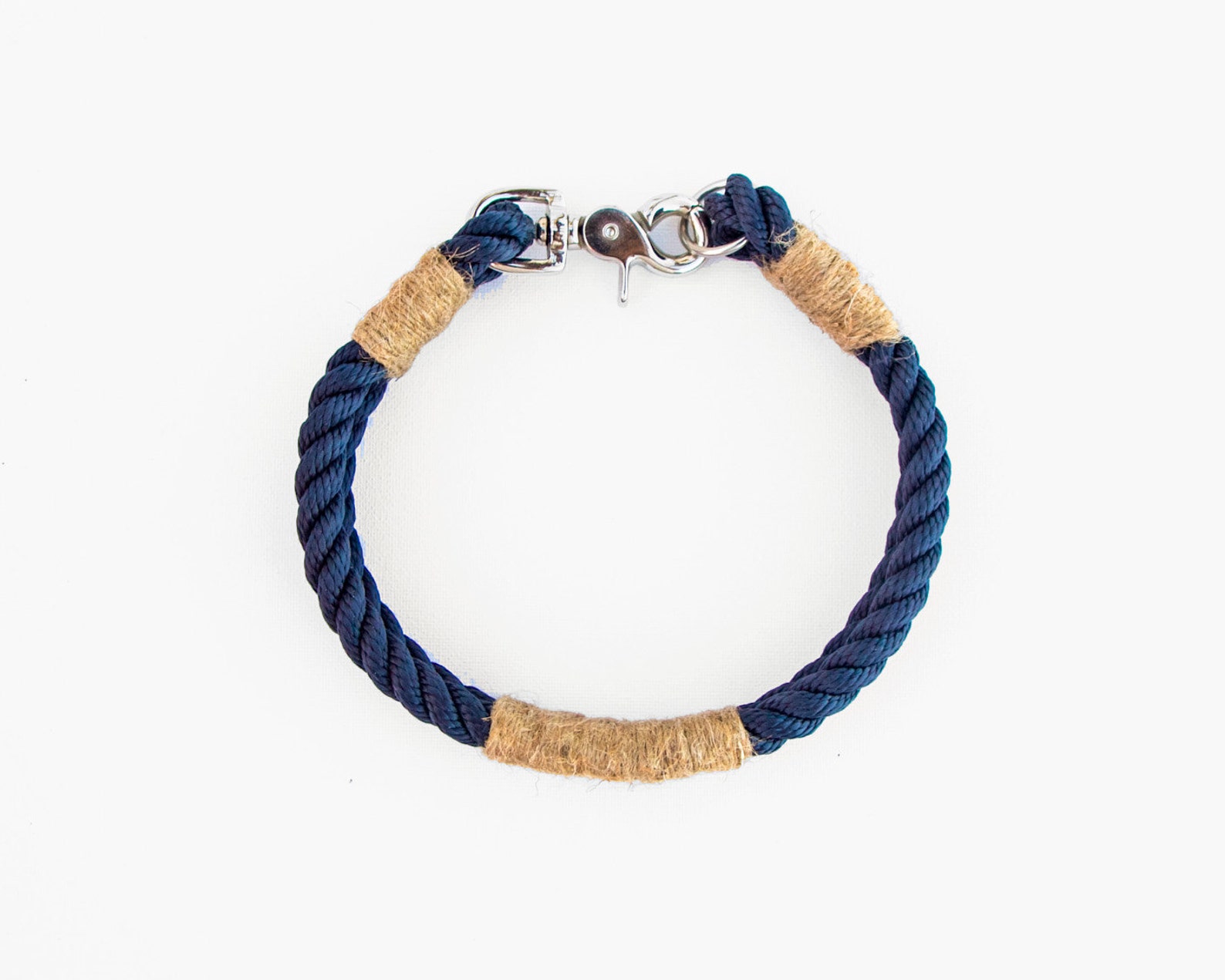 Blue Rope Dog Collar. Nautical Rope Collar Whipped With Hemp - Etsy UK