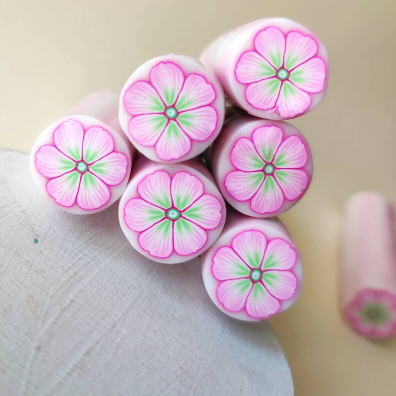 Polymer Clay Flower Cane Rose Cane Raw Polymer Clay Cane - Etsy