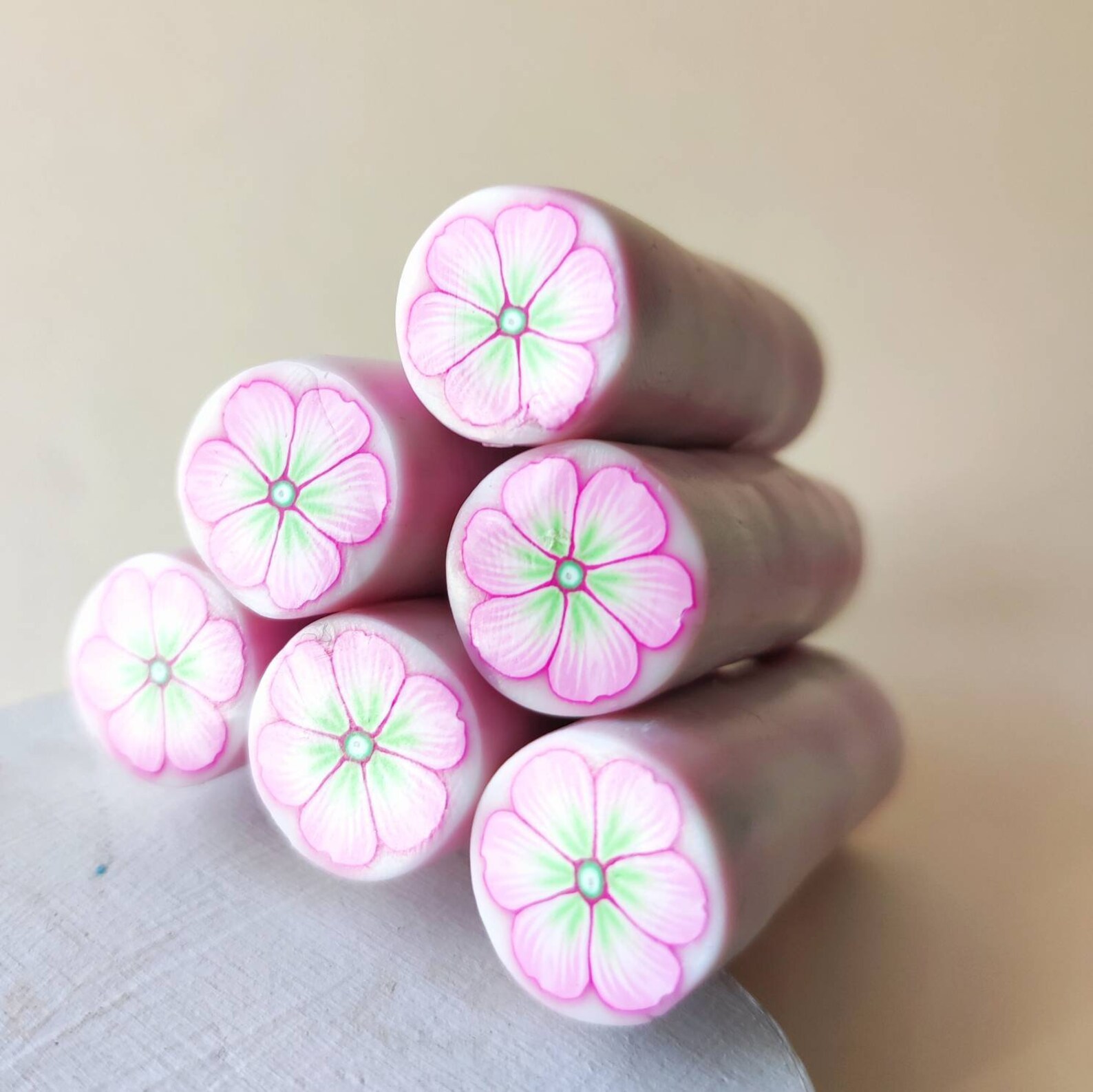 Polymer Clay Flower Cane Rose Cane Raw Polymer Clay Cane - Etsy