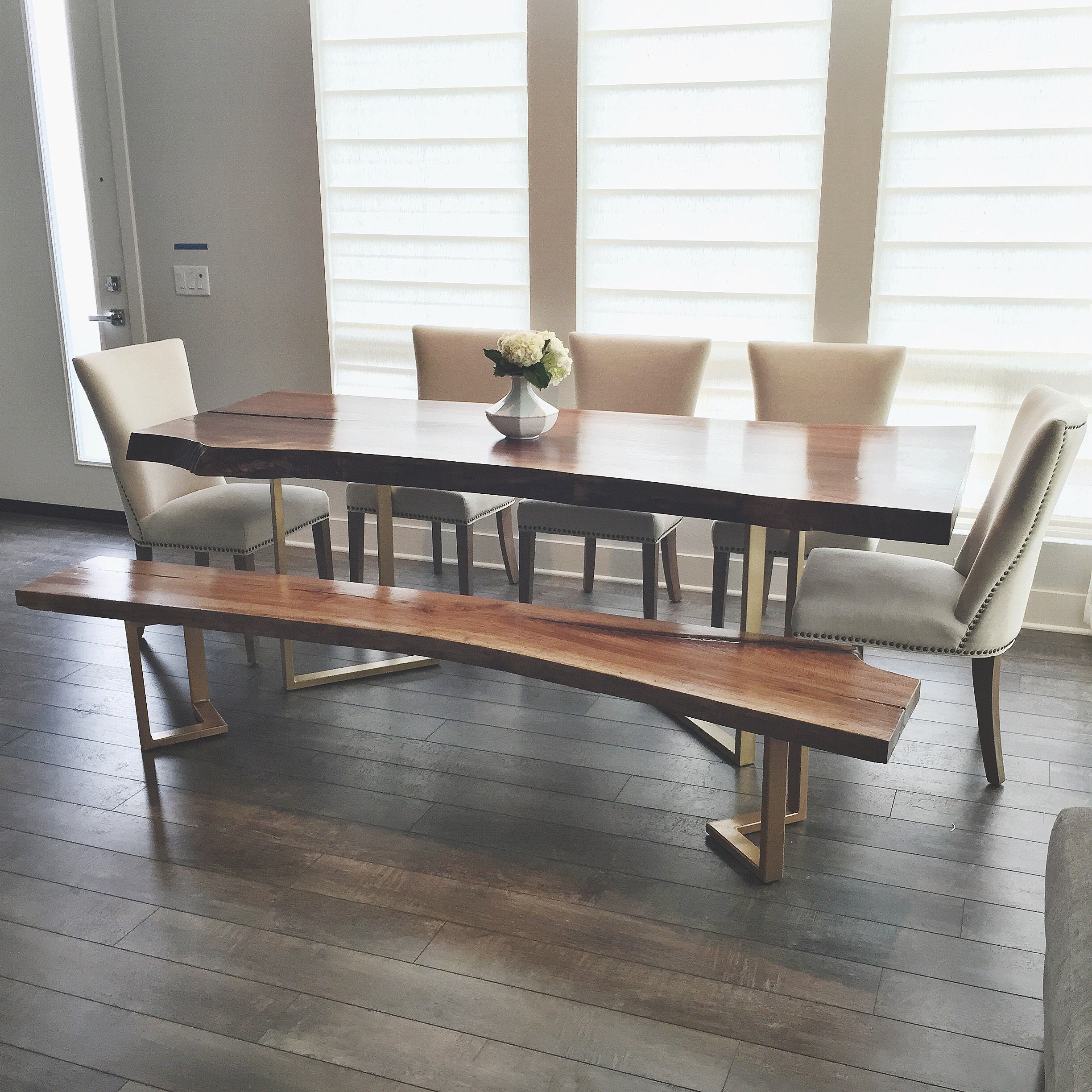 Custom Live Edge Dining Table - Etsy