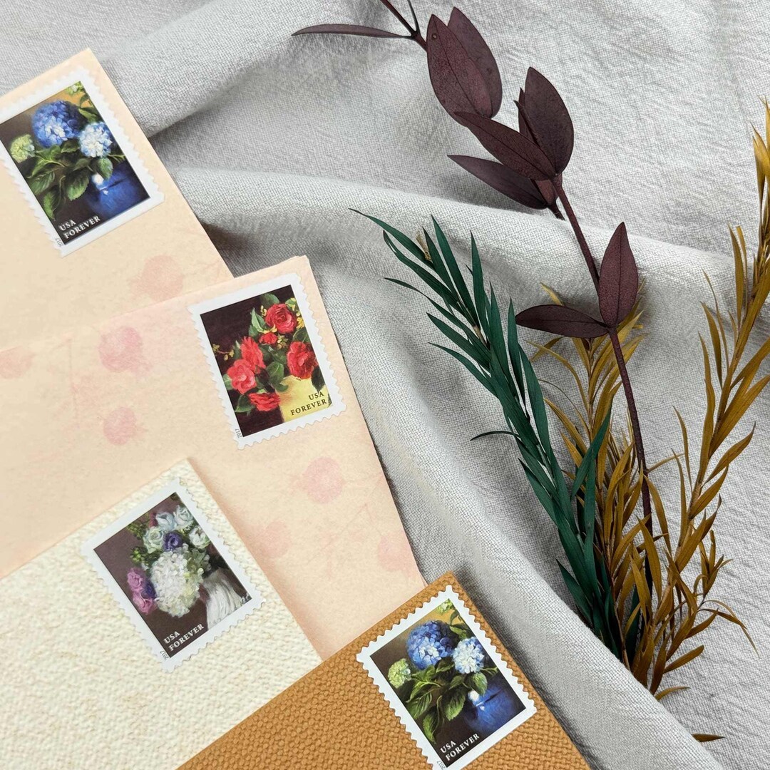 1000 Pcs Flowers From the Garden Stamp Perfect for Invitations ...