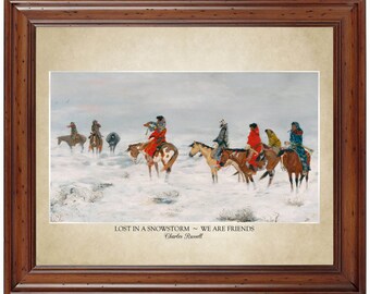 In Without Knocking by Charles Russell 1909 16x20 print | Etsy