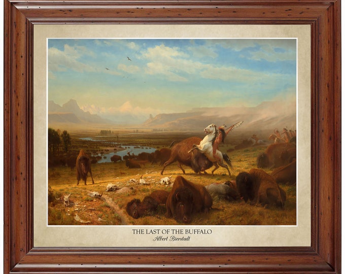 The Last of the Buffalo by Albert Bierstadt 18x24 Print - Etsy