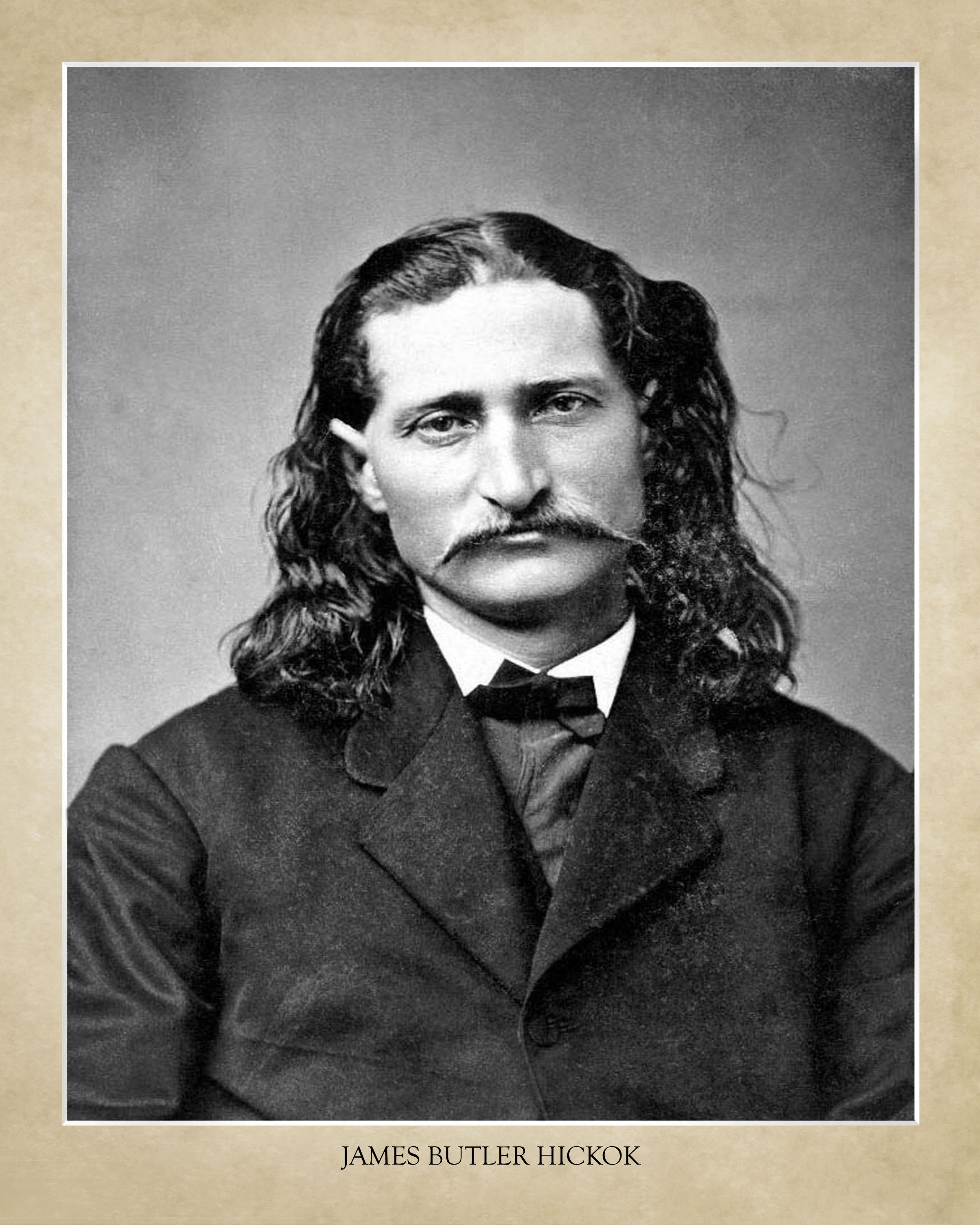 James Butler wild Bill Hickok Portrait 18x24 Print - Etsy
