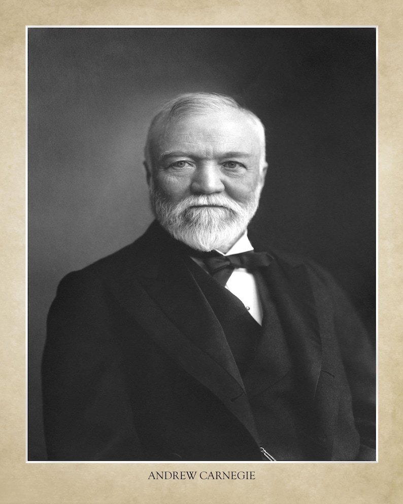 Andrew Carnegie Portrait 18x24 Print does Not Include - Etsy