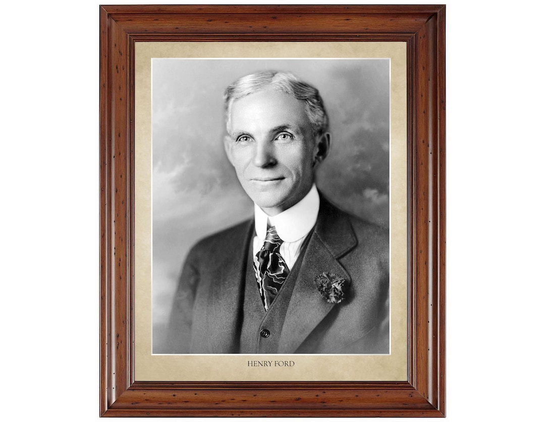Henry Ford Portrait; 18x24" Print on Premium Photo Paper (does Not ...