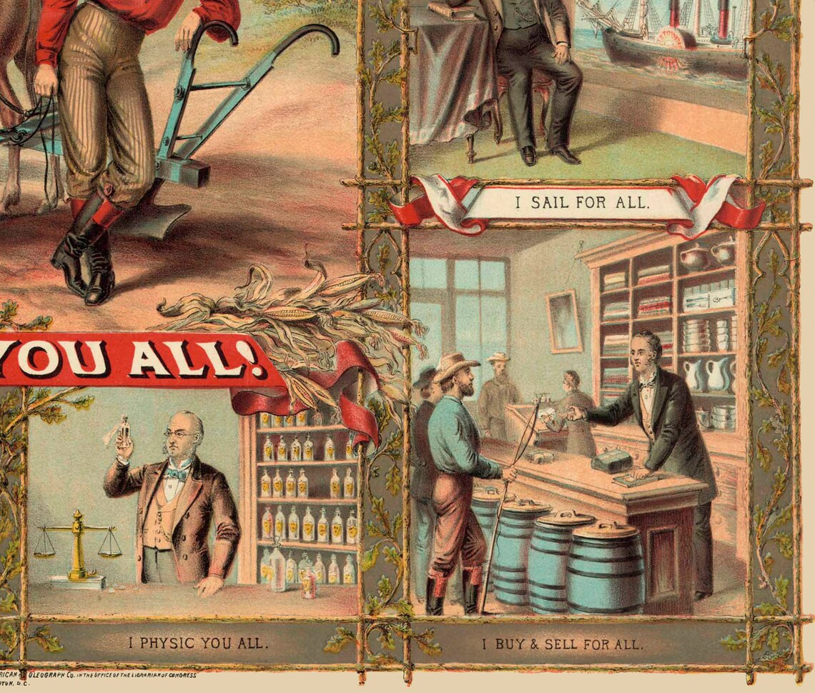 Grange I Feed You All 1875 18x24 Print Reproduced - Etsy