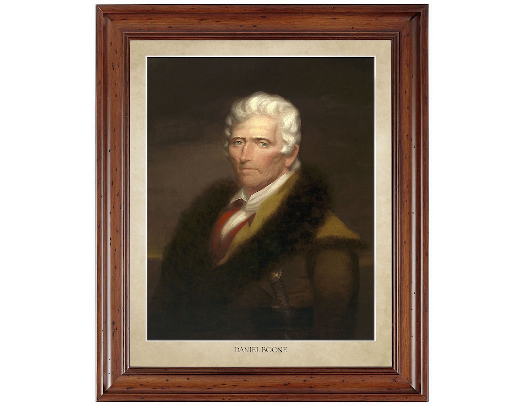 Daniel Boone Portrait; 18x24" Print on Premium Photo Paper (does Not ...