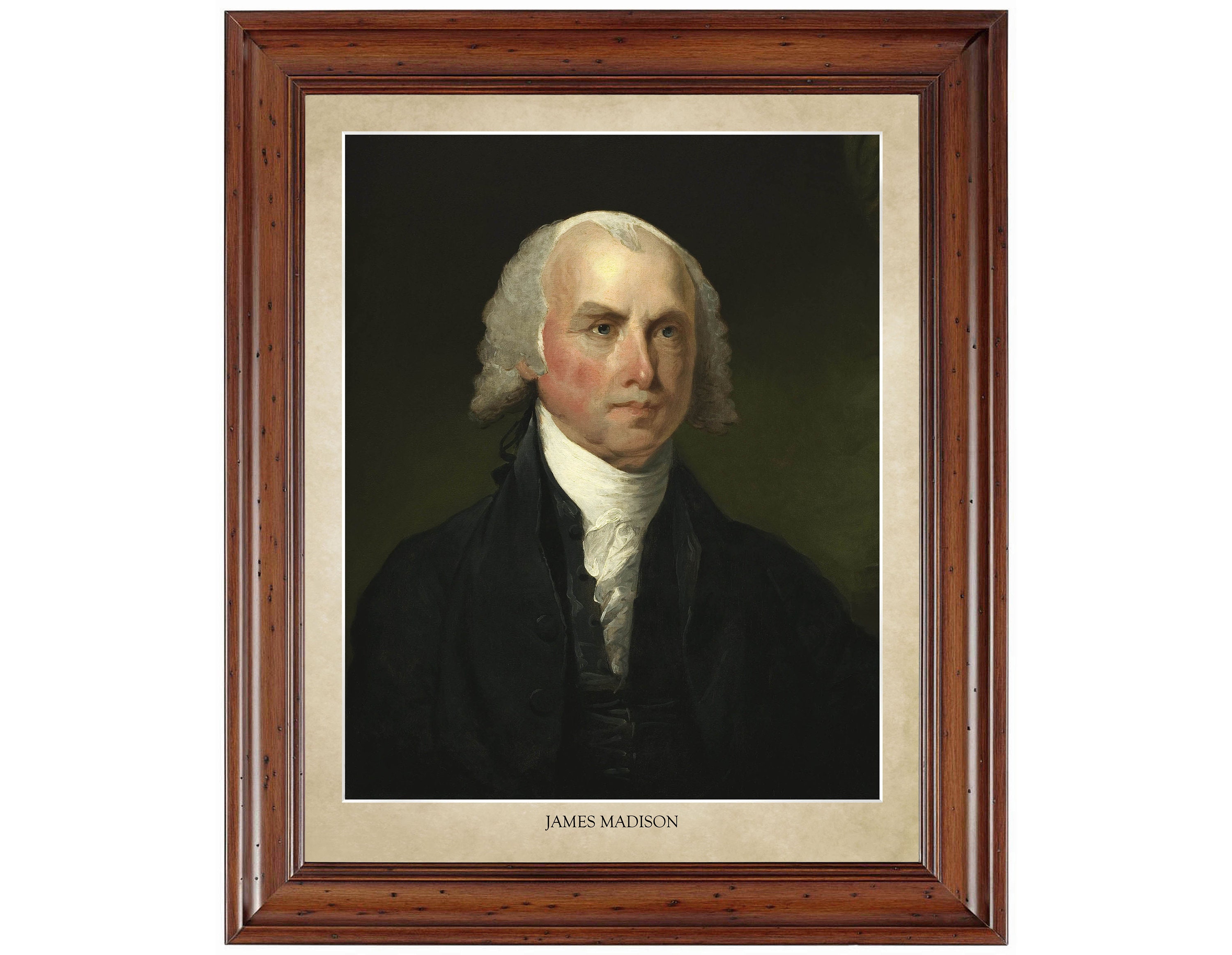 James Madison Portrait by Gilbert Stuart 18x24 Print - Etsy