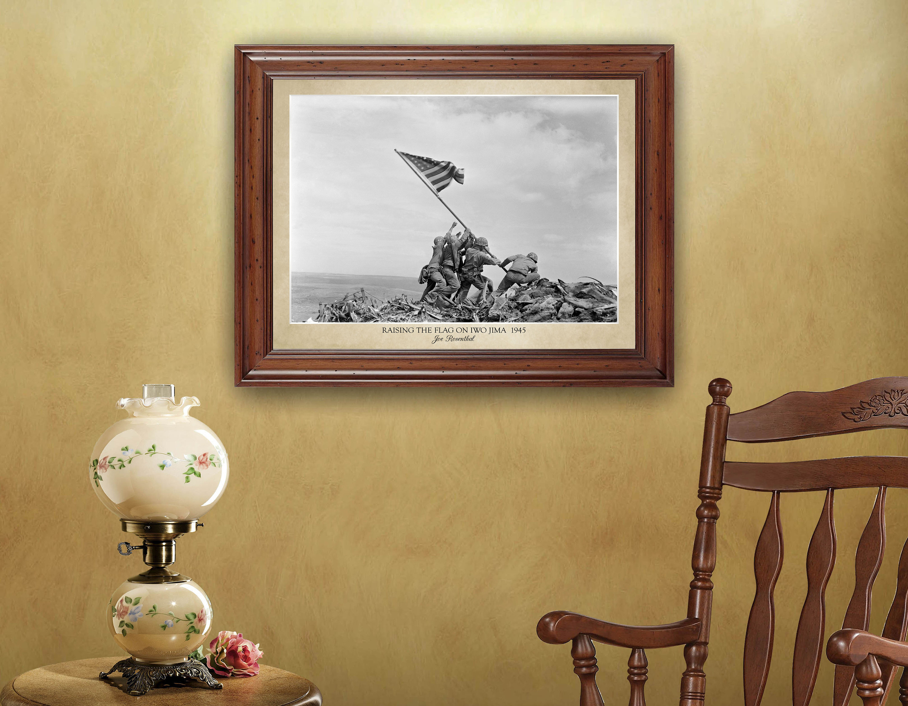 Joe Rosenthal Raising The Flag On Iwo Jima