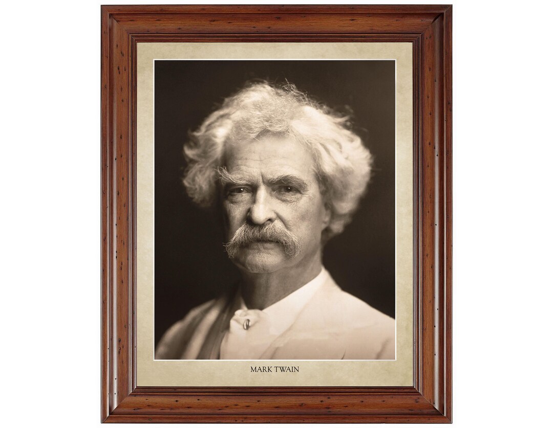 Mark Twain (samuel Langhorne Clemens) Portrait; 18x24" Print (does Not ...
