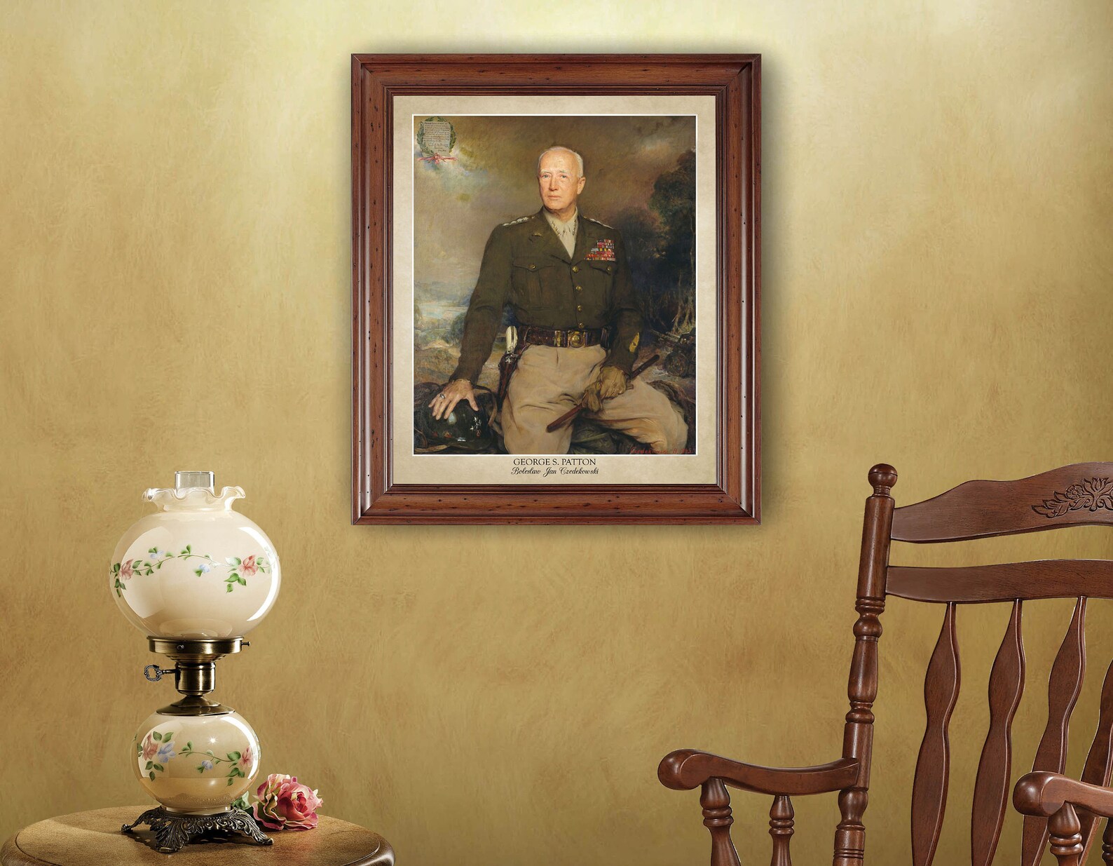 George S. Patton Portrait 18x24 Print on Premium Photo - Etsy