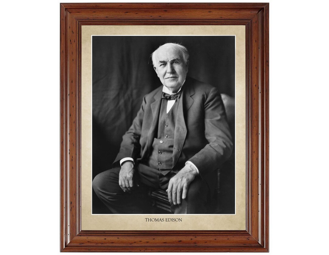 Thomas Edison portrait 18x24 print does not include frame - Etsy.de