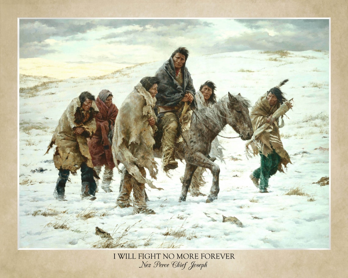 I Will Fight No More Forever surrender of Nez Perce Chief Joseph in ...
