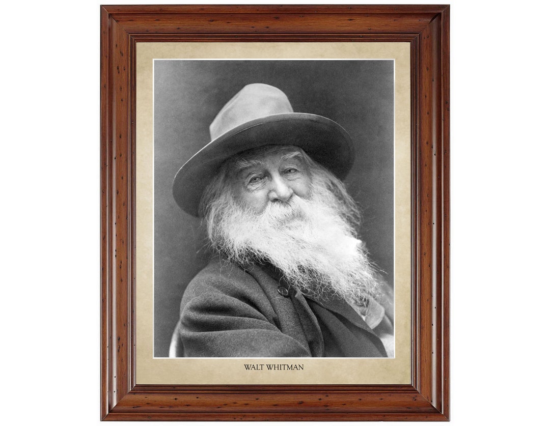 Walt Whitman Portrait; 18x24" Print (does Not Include Frame) - Etsy