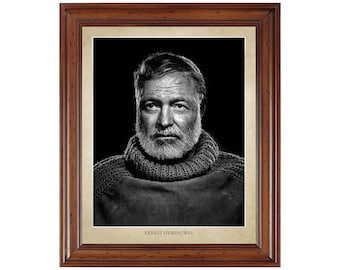 Ernest Hemingway Portrait - Etsy