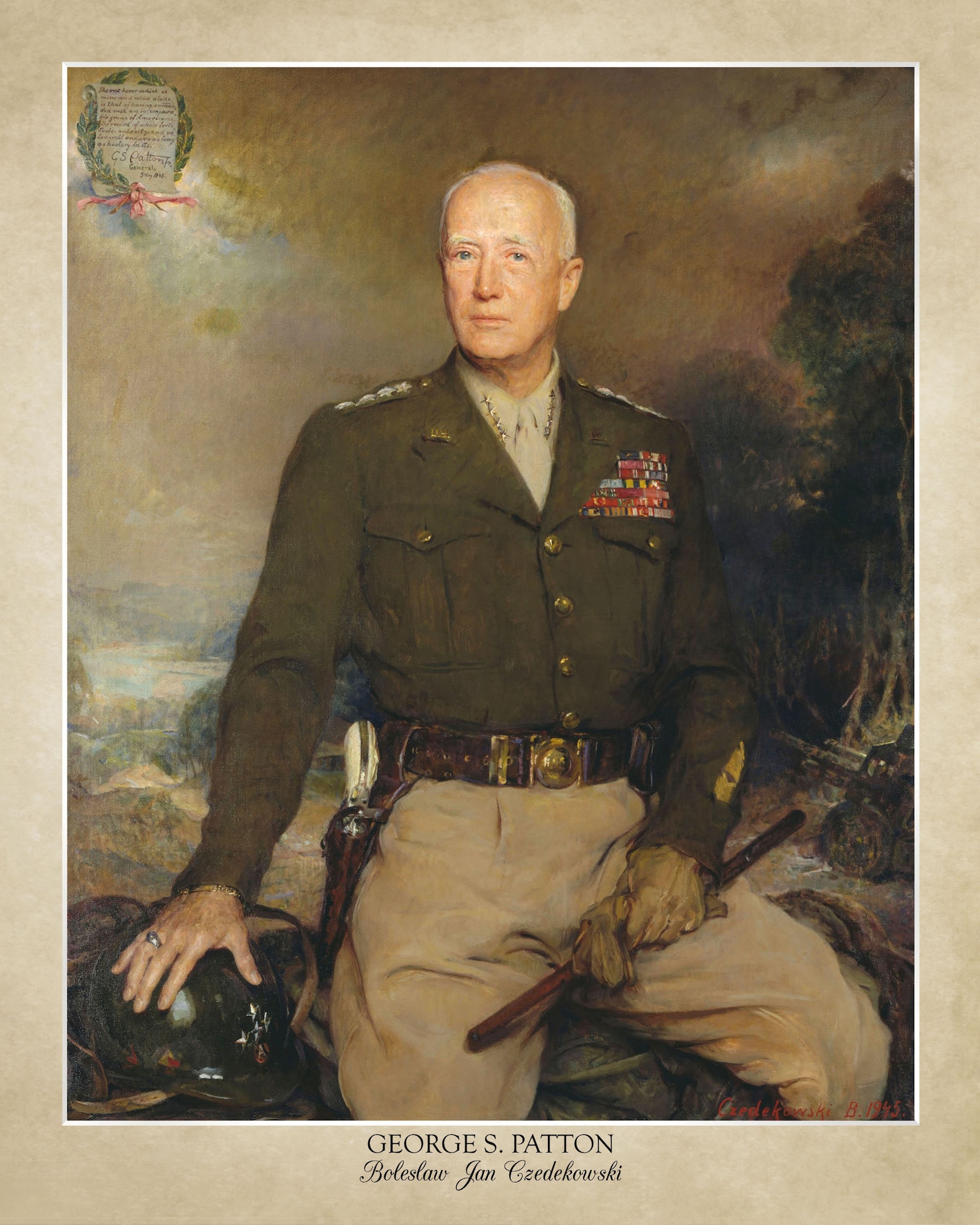 George S. Patton portrait 16x20 print on premium photo paper | Etsy