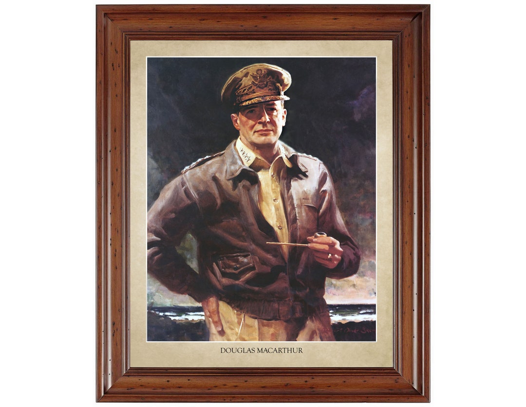 Douglas Macarthur Portrait; 18x24" Print on Premium Photo Paper (does ...
