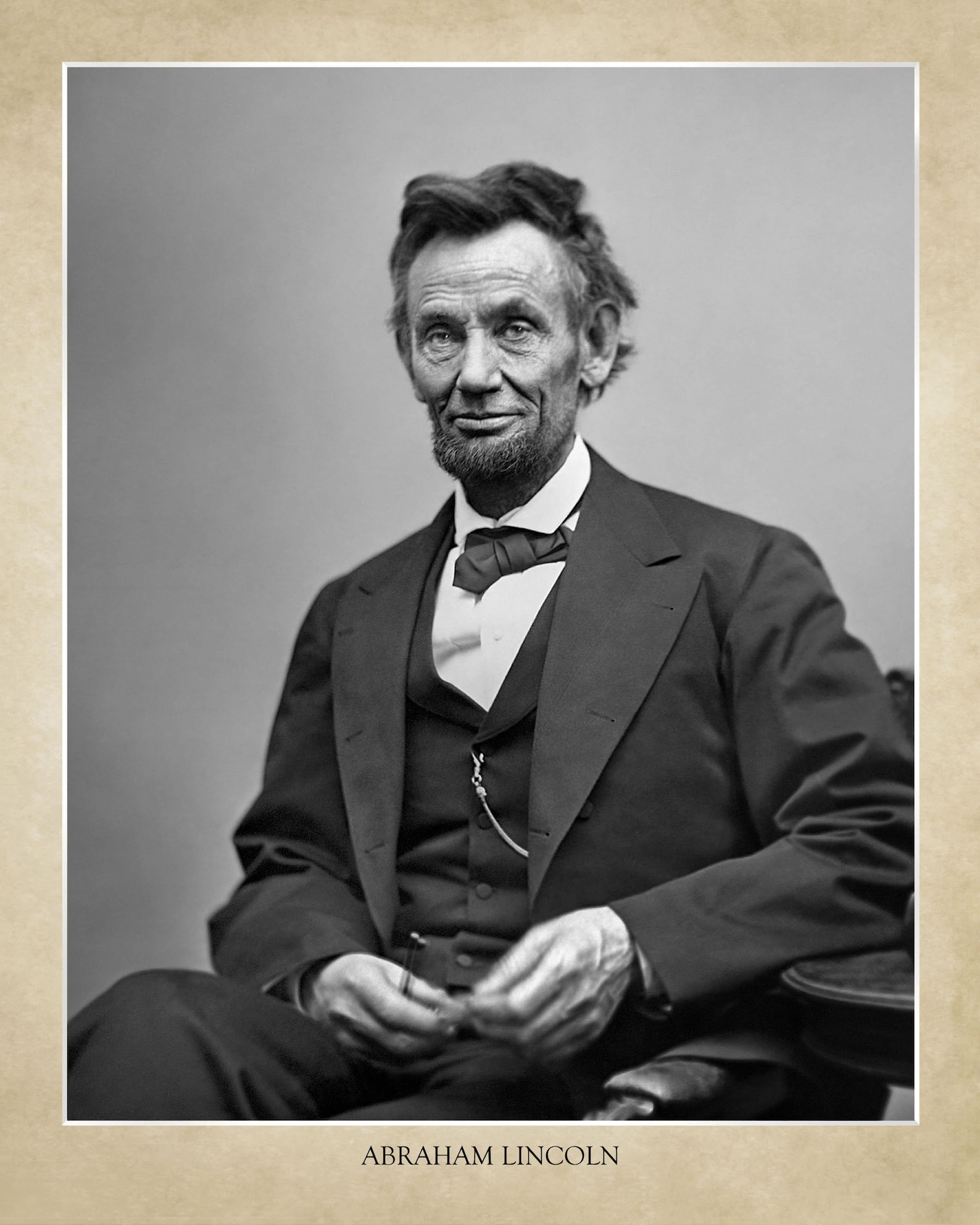 Abraham Lincoln Portrait by Alexander Gardner (february 1865); 18x24 ...