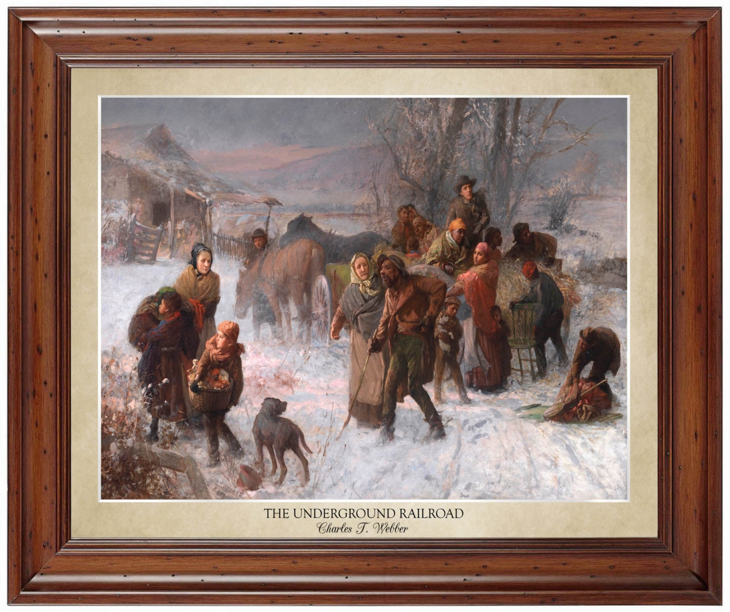 The Underground Railroad by Charles T. Webber (1891); 18x24" Print ...
