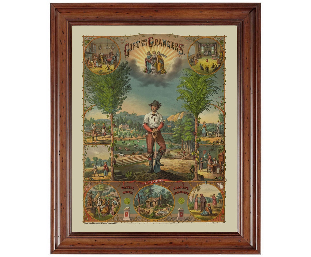 Grange - I Pay for All (1873); 18x24" Print Reproduced From a ...