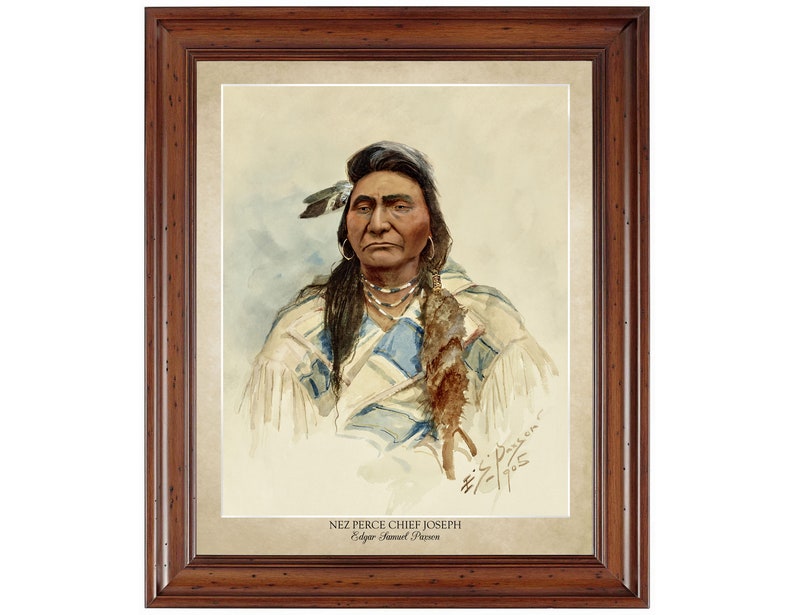 Nez Perce Chief Joseph by Edgar Samuel Paxson 1905 - Etsy