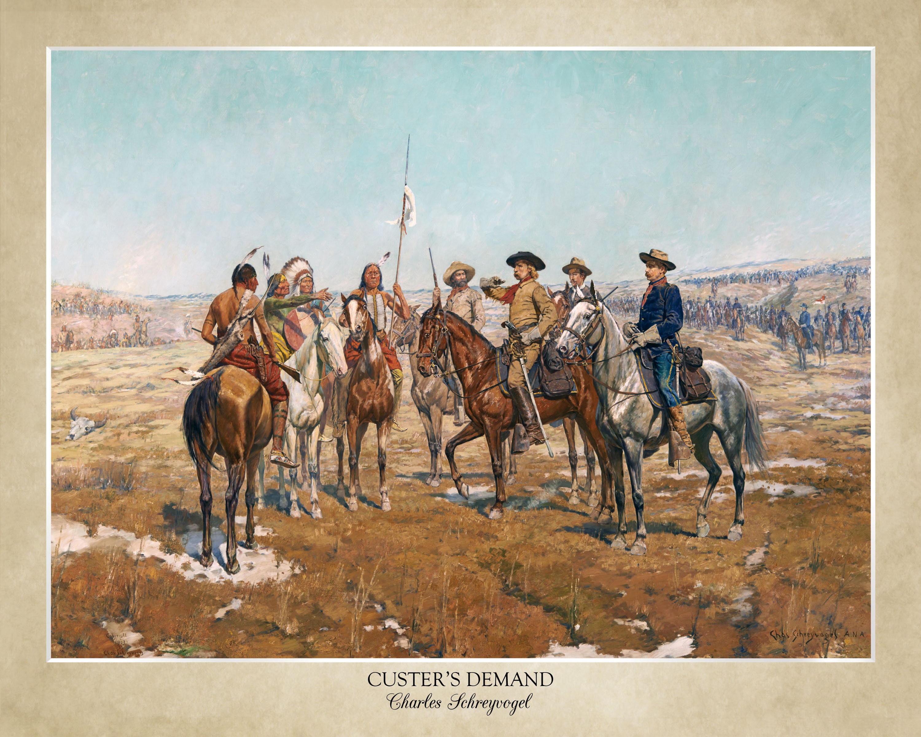 Custer's Demand by Charles Schreyvogel 1903 18x24 - Etsy