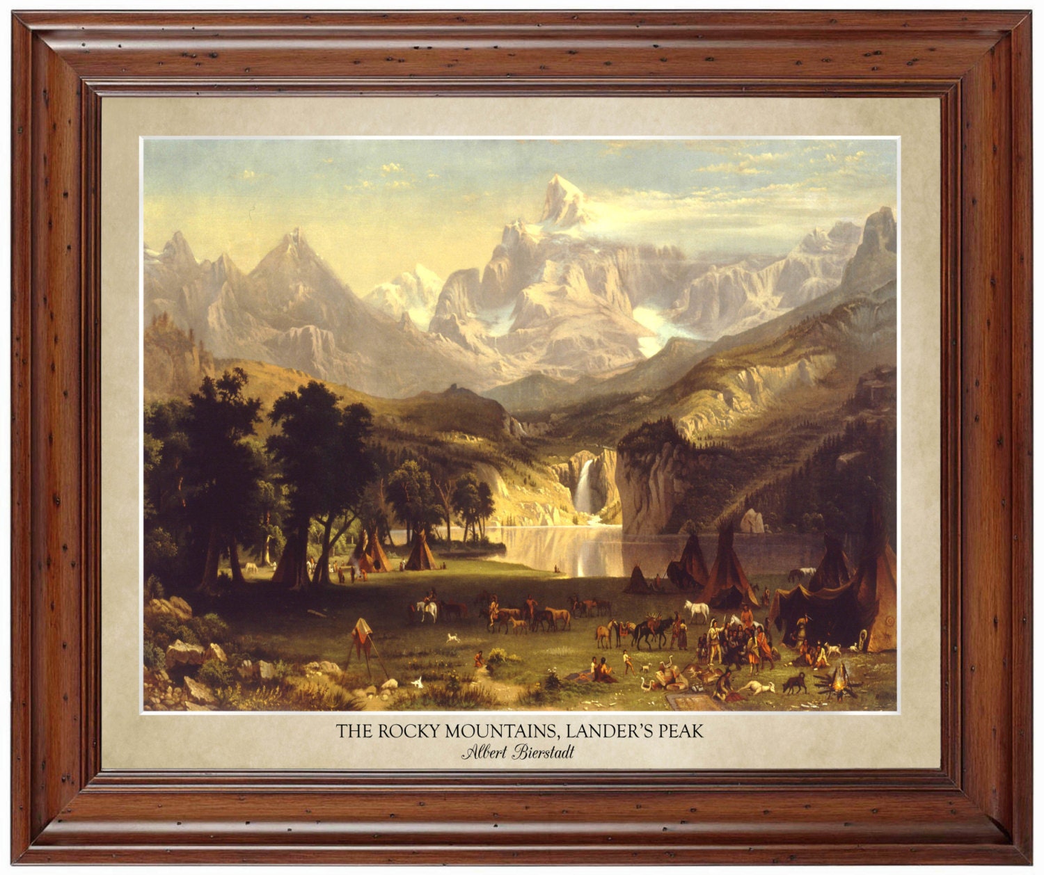 The Rocky Mountains Lander's Peak by Albert Bierstadt - Etsy