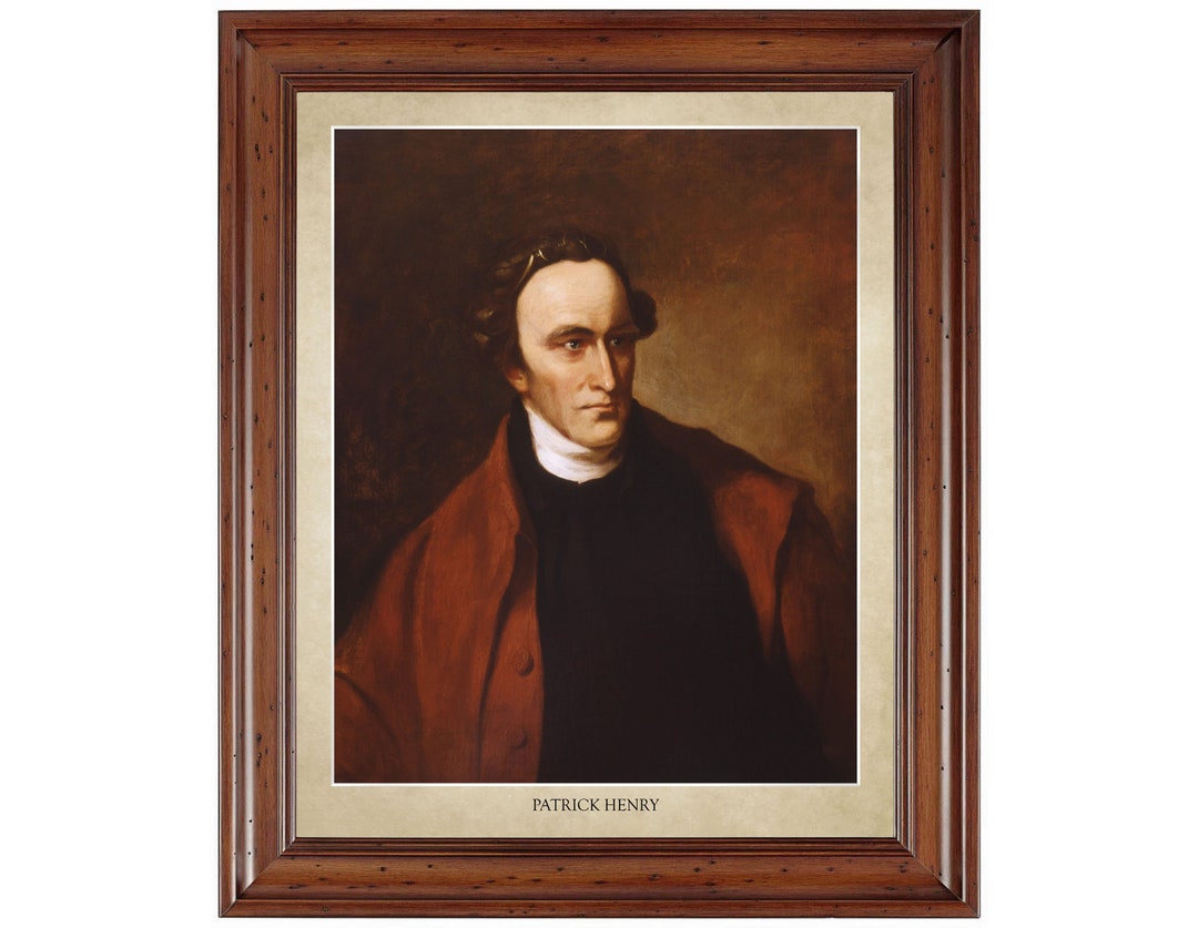 Patrick Henry Portrait by Thomas Sully; 18x24" Print (does Not Include ...