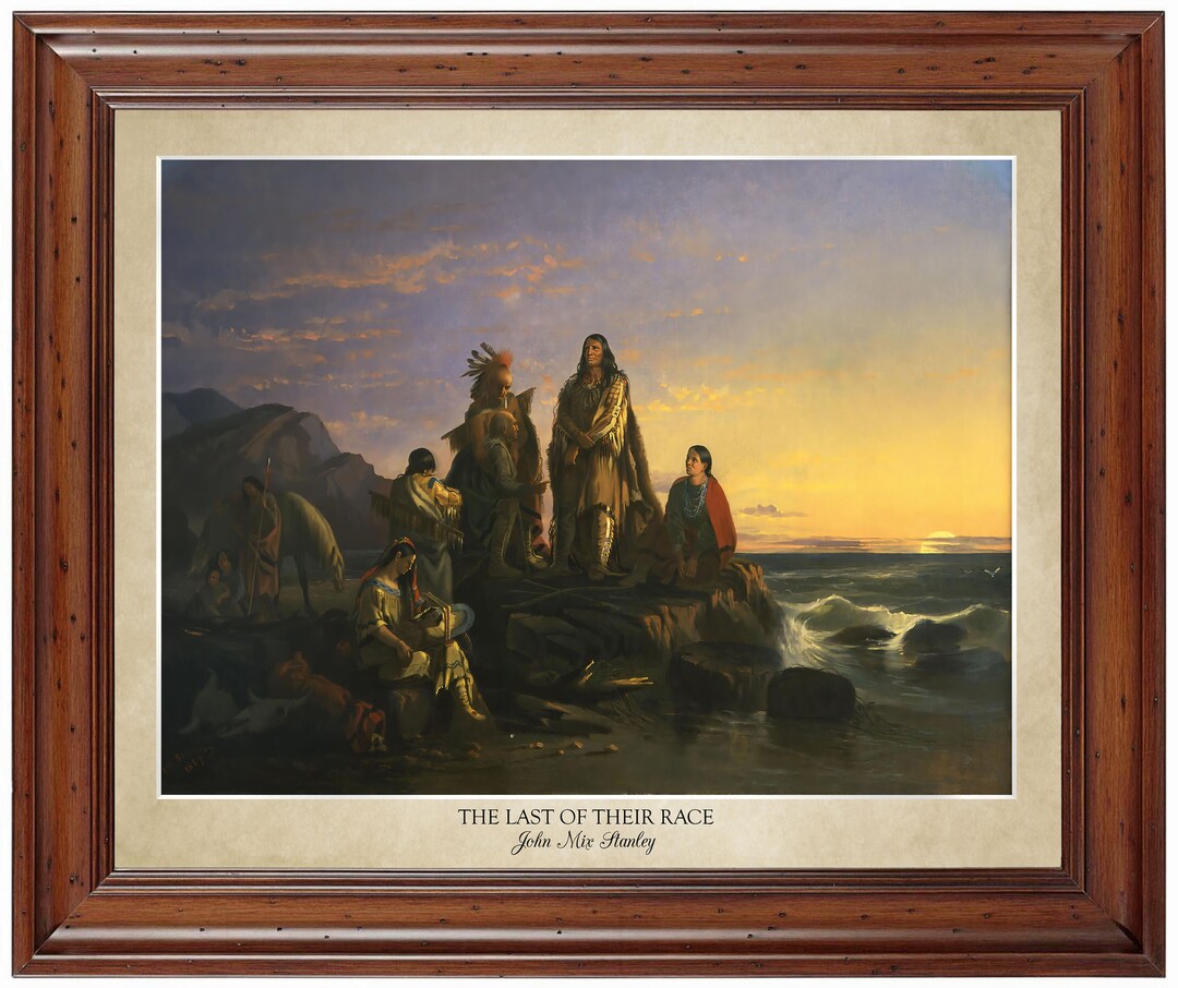 The Last of Their Race by John Mix Stanley (1857); 18x24" Print ...