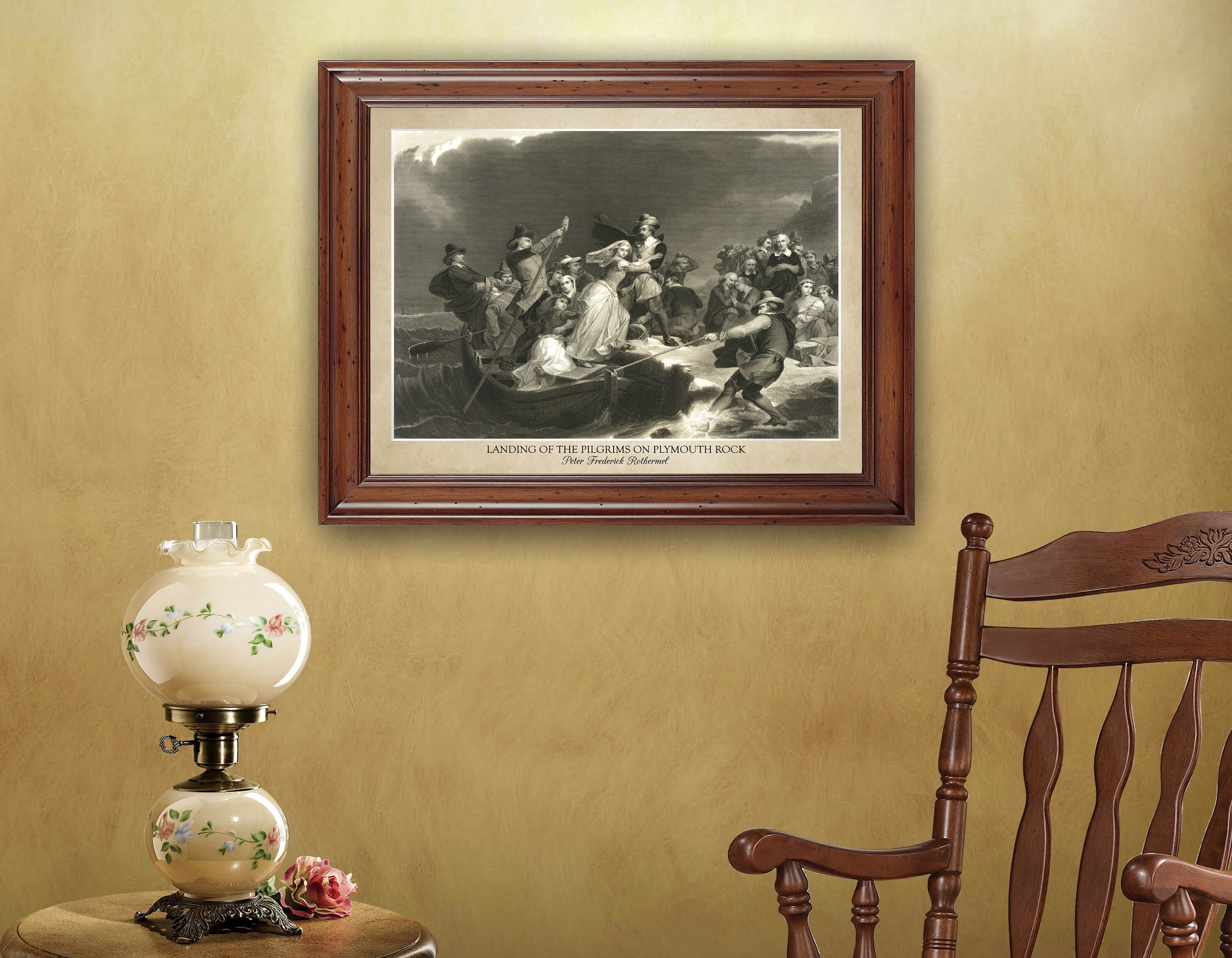 Landing of the Pilgrims by Peter Frederick Rothermel; 18x24" Print ...