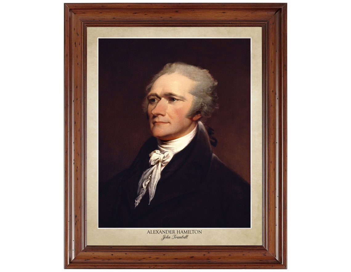 Alexander Hamilton Portrait by John Trumbull 18x24 Print on Premium ...