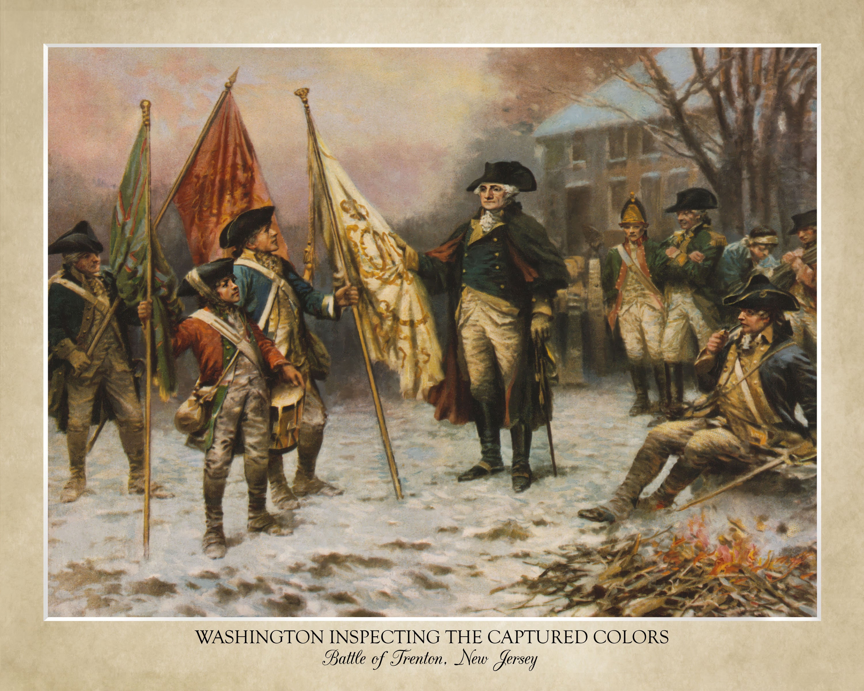 Washington Inspecting the Captured Colors after the Battle of - Etsy