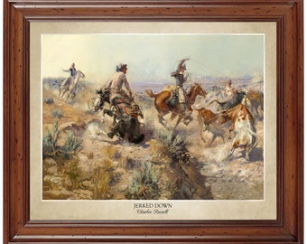 The Free Trappers by Charles Russell 1911 18x24 Print Showing the ...