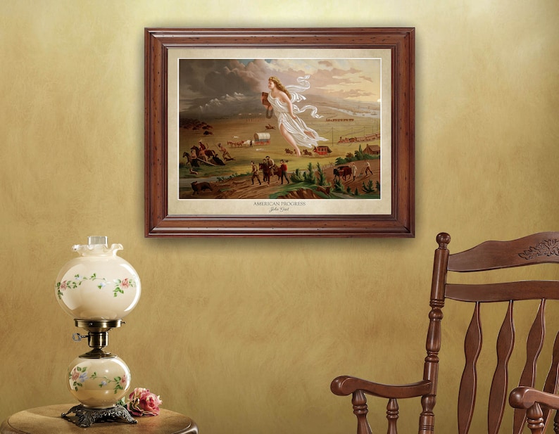 American Progress by John Gast (1872); 18x24" Print Showing the Artist ...