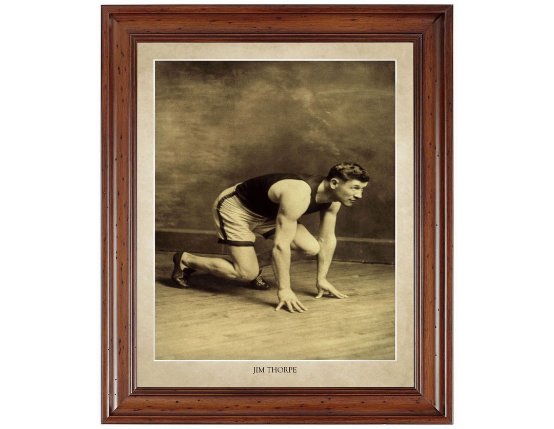 Jim Thorpe Portrait C1910; 18x24" Print on Premium Photo Paper (does ...