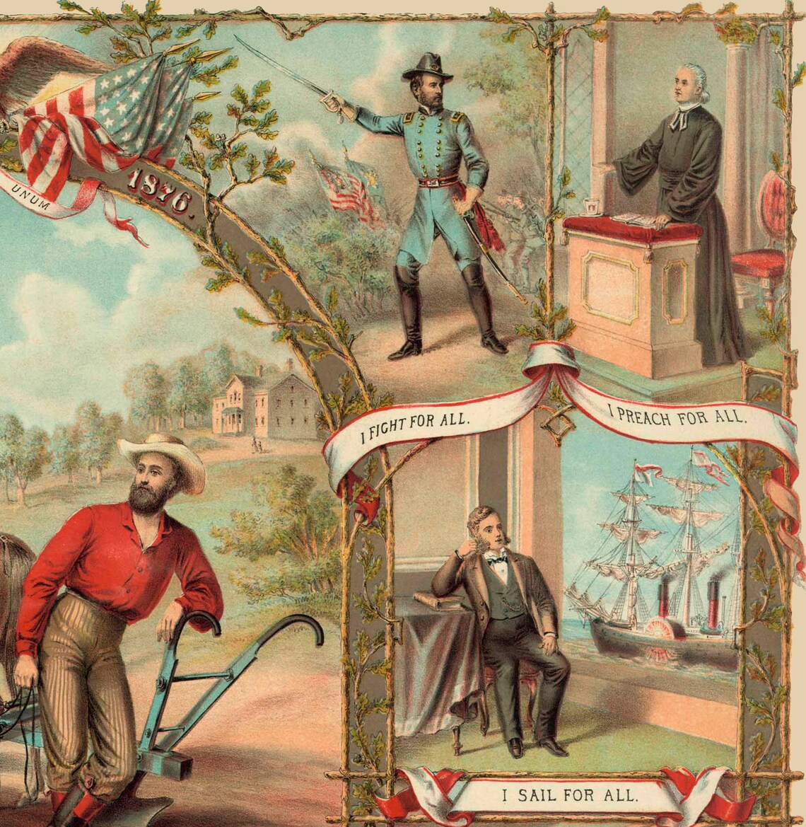 Grange I Feed You All 1875 18x24 Print Reproduced - Etsy