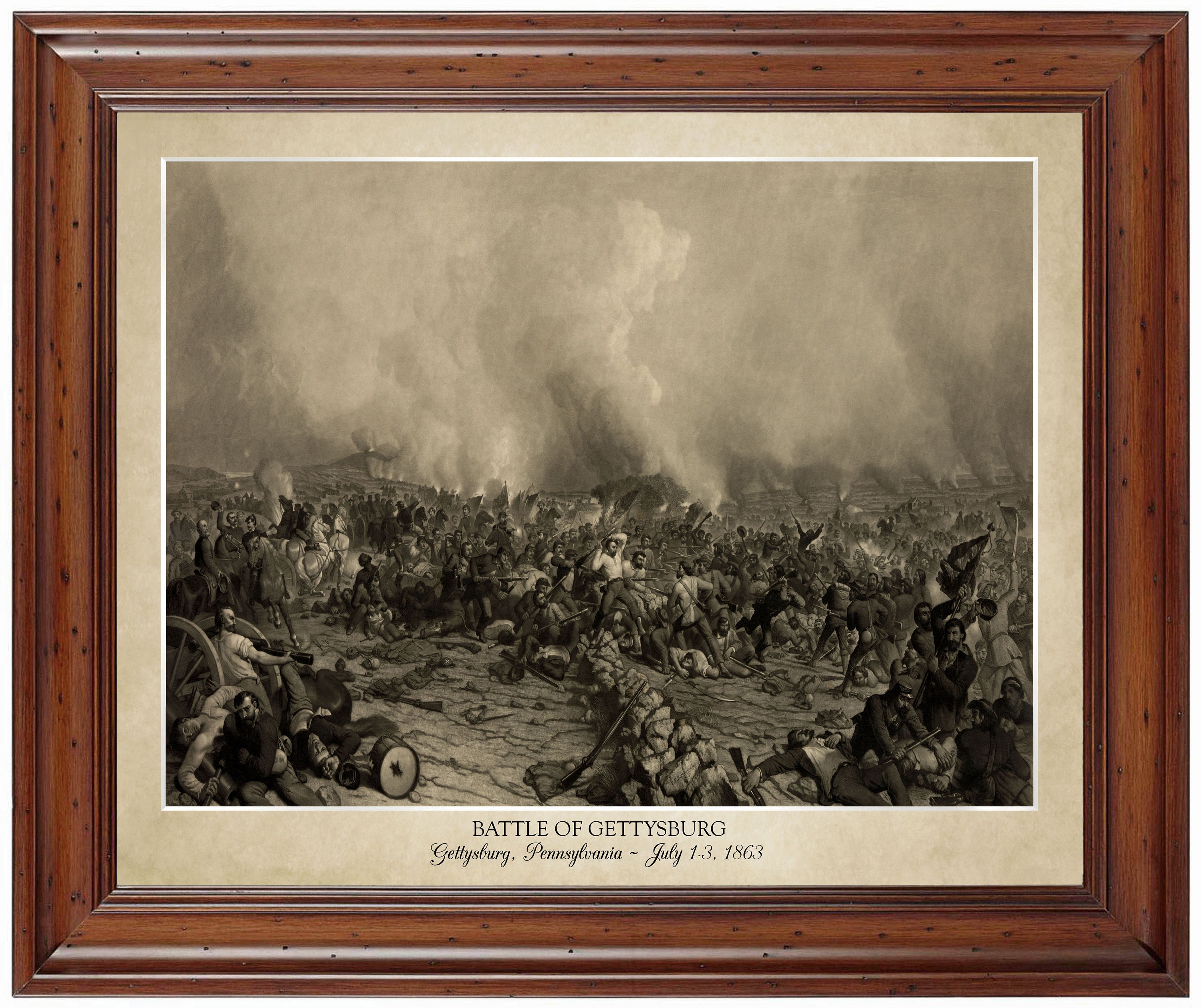 Battle of Gettysburg by Peter Frederick Rothermel; 18x24" Print (does ...