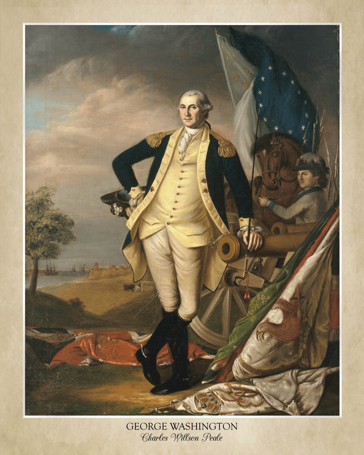 George Washington Portrait by Charles Willson Peale 18x24 Print on ...