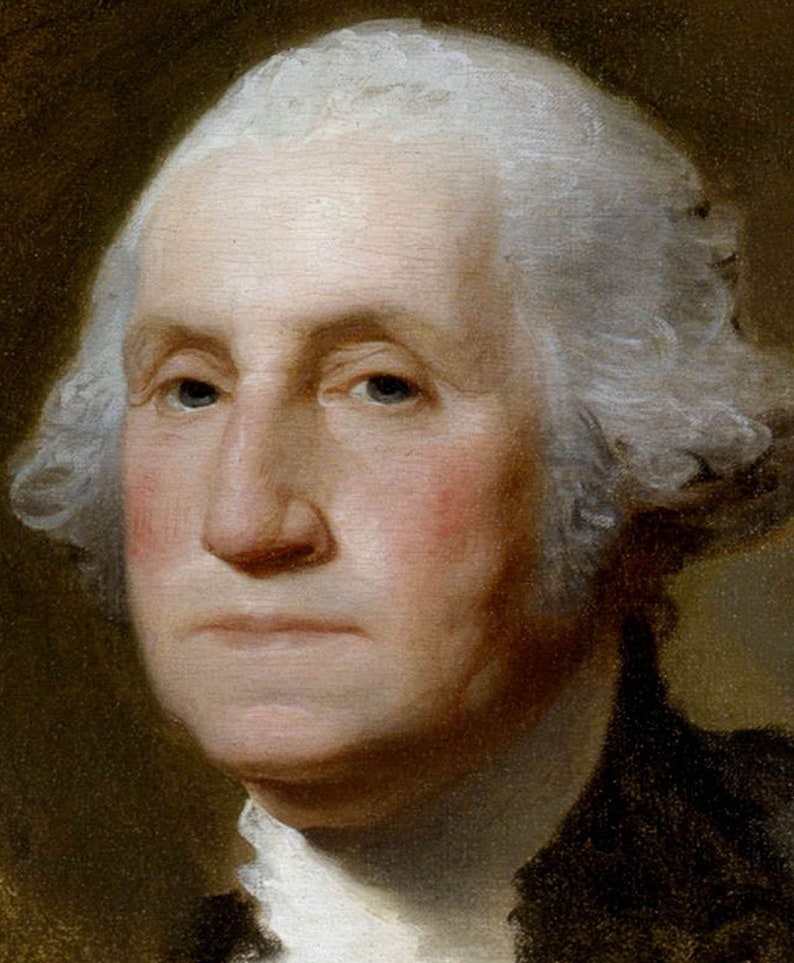 George Washington Portrait by Gilbert Stuart 16x20 Print on - Etsy