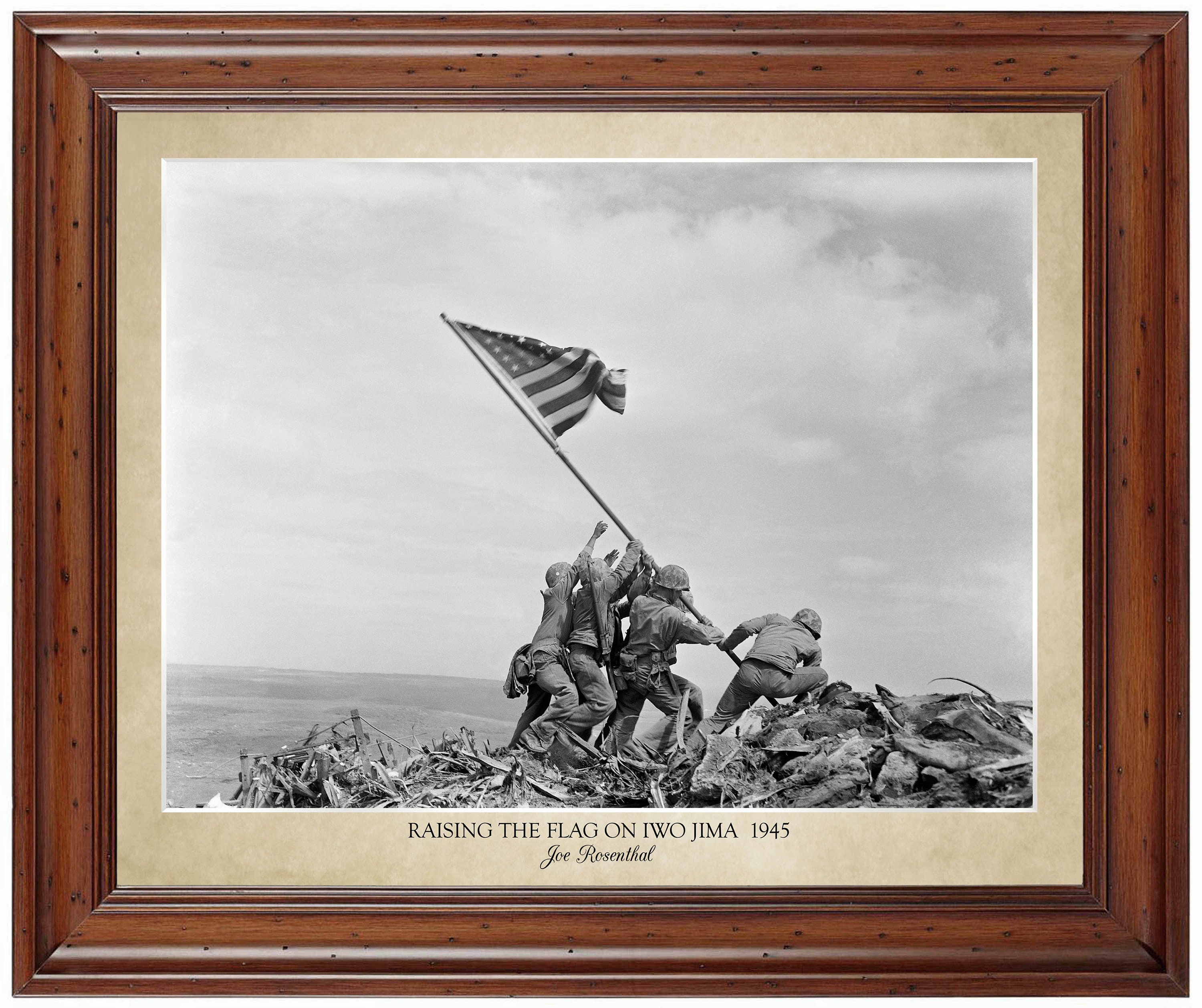 Raising the Flag on Iwo Jima Joe Rosenthal 1945 - Etsy
