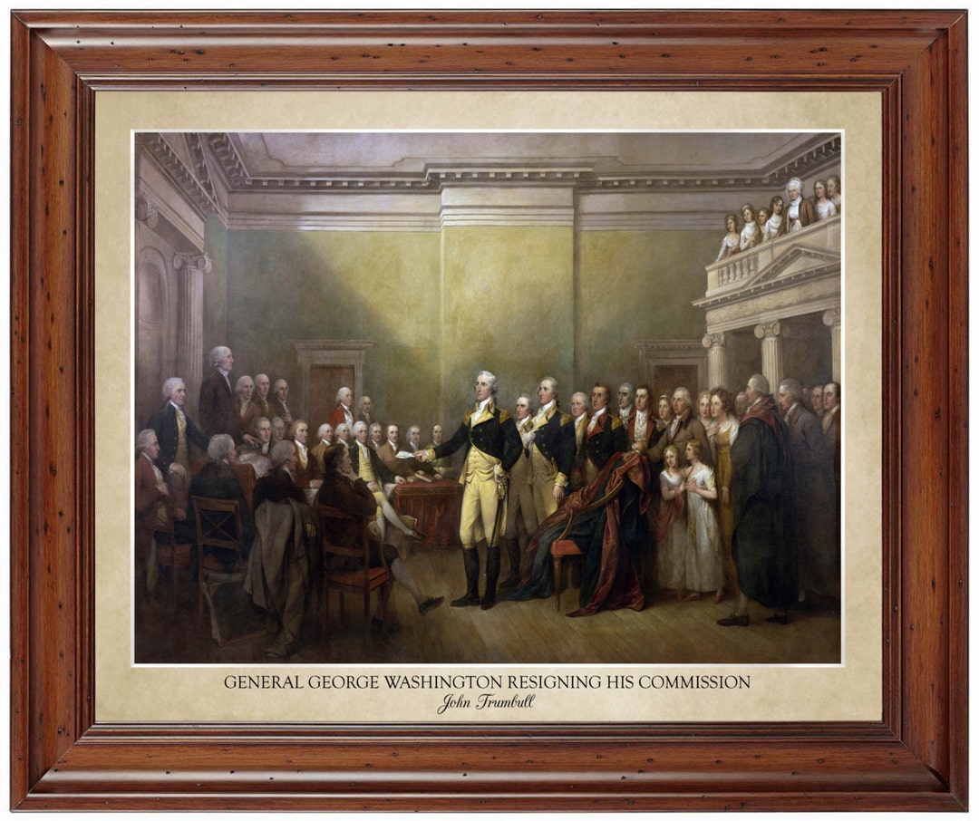 General George Washington Resigning His Commission by John Trumbull ...