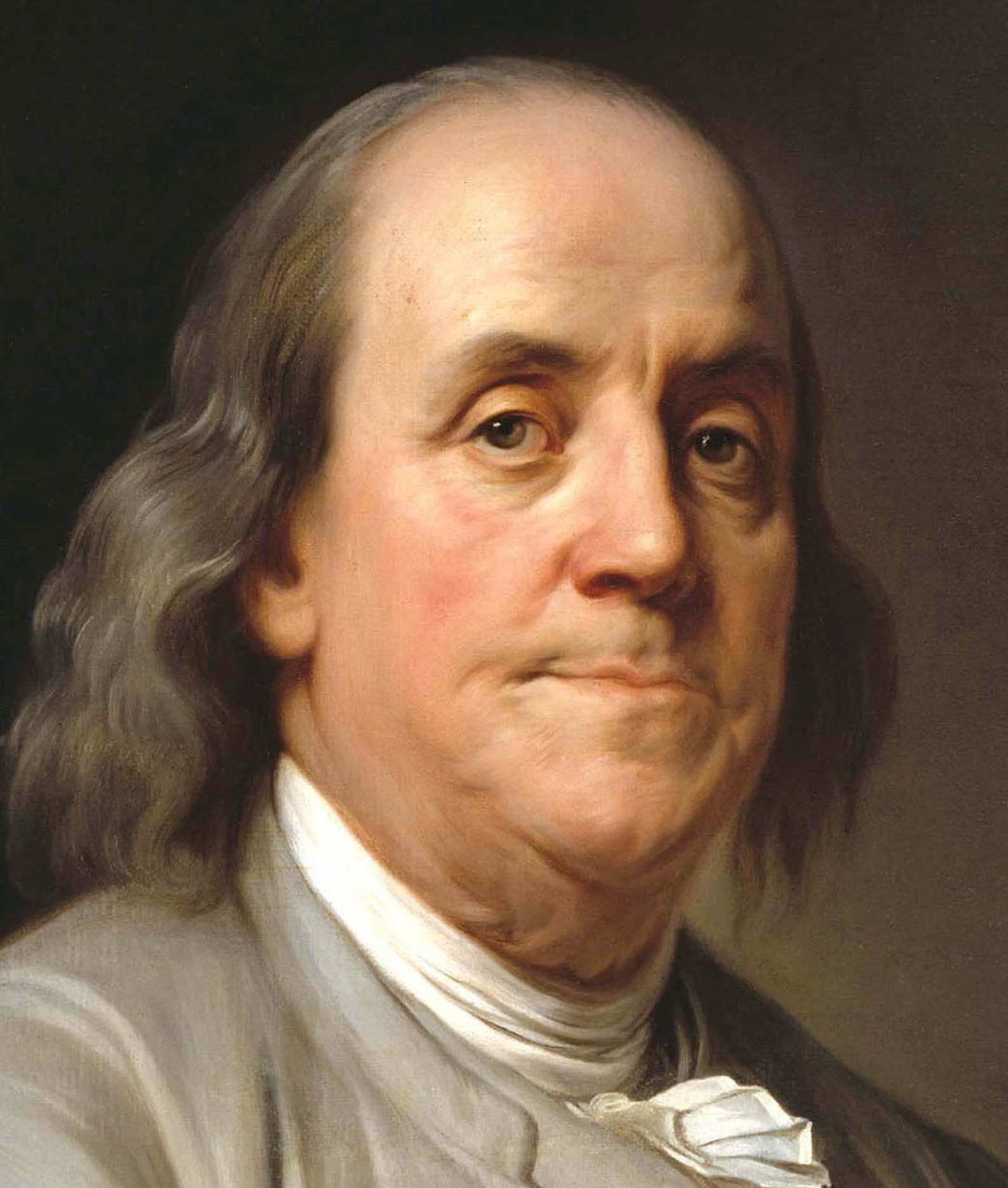 Benjamin Franklin Portrait by Joseph Duplessis; 18x24" Print on Premium ...