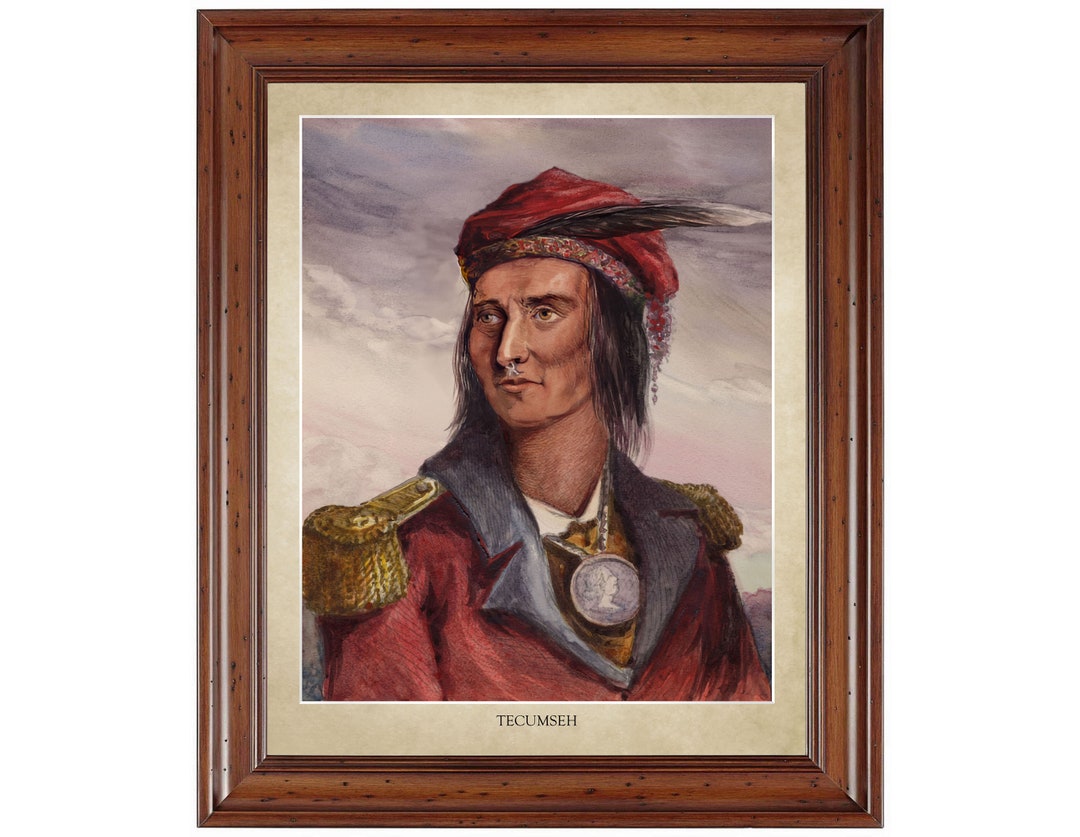 Tecumseh Portrait; 18x24" Print on Premium Photo Paper (does Not ...