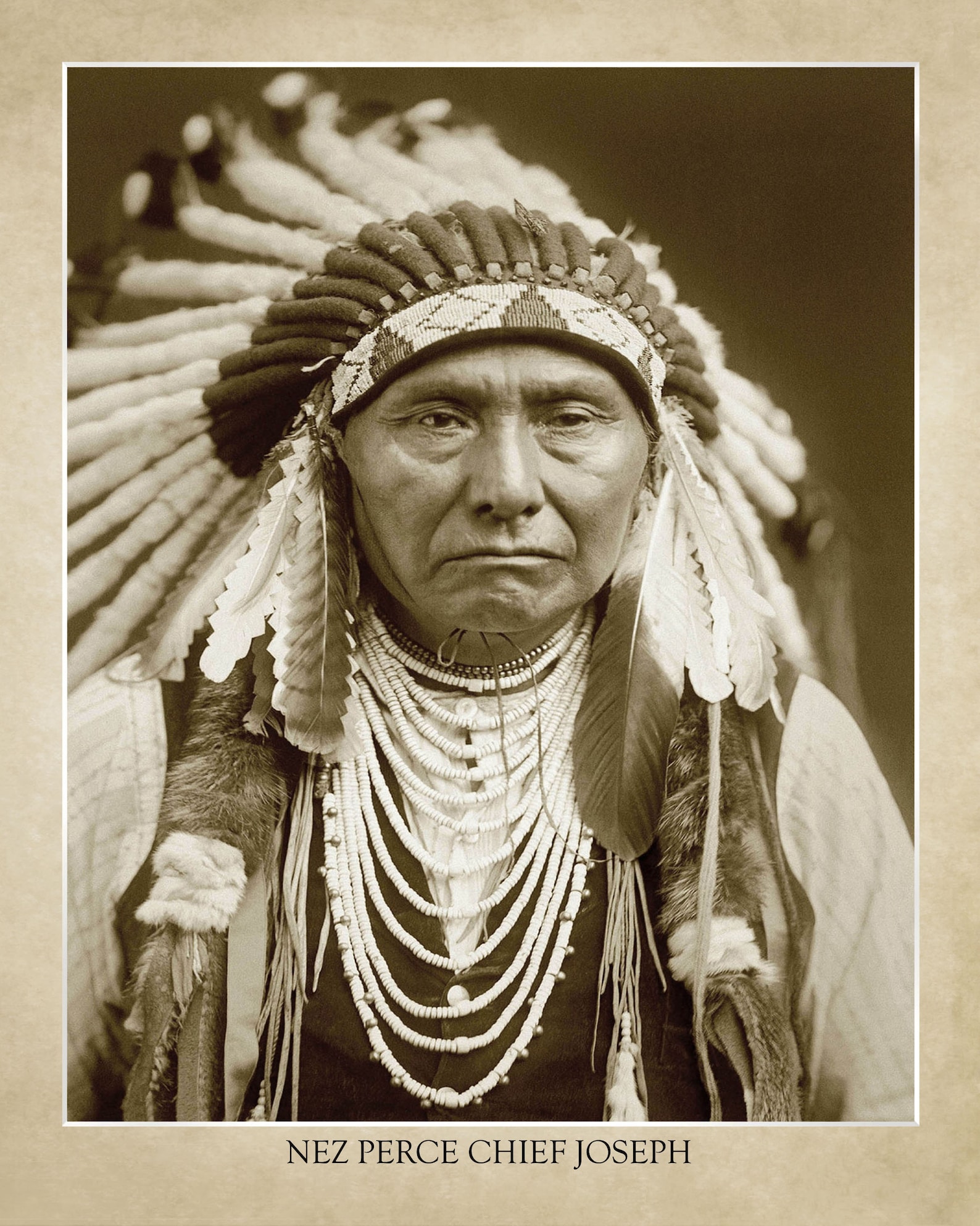 Nez Perce Chief Joseph Portrait 18x24 Print on Premium - Etsy