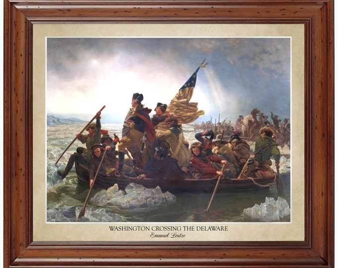 Washington Crossing the Delaware by Emanuel Leutze 1851 18x24 Print ...