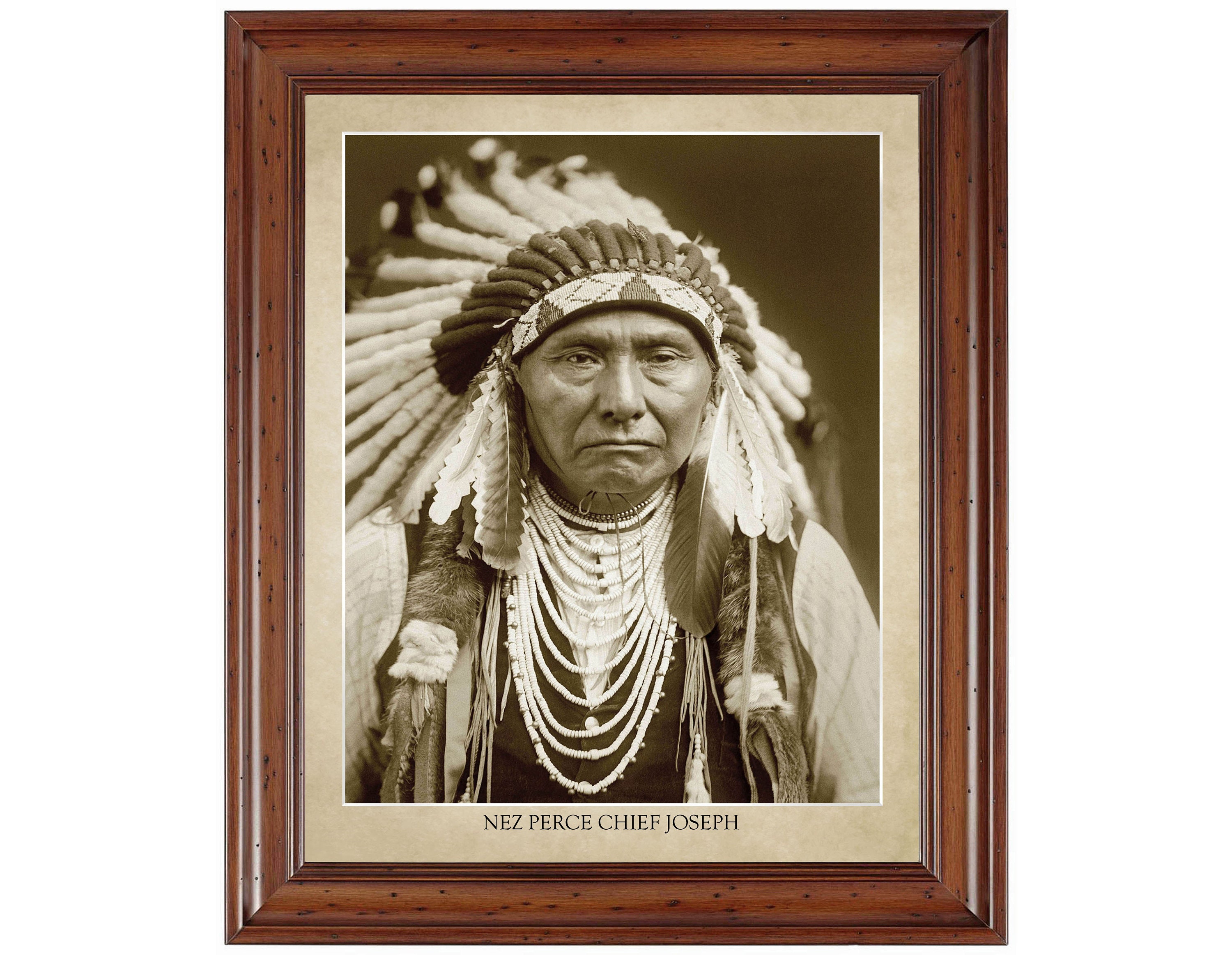 Nez Perce Chief Joseph Portrait; 18x24" Print on Premium Photo Paper ...