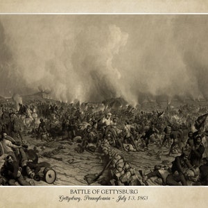 Battle of Gettysburg by Peter Frederick Rothermel; 18x24" Print (does ...