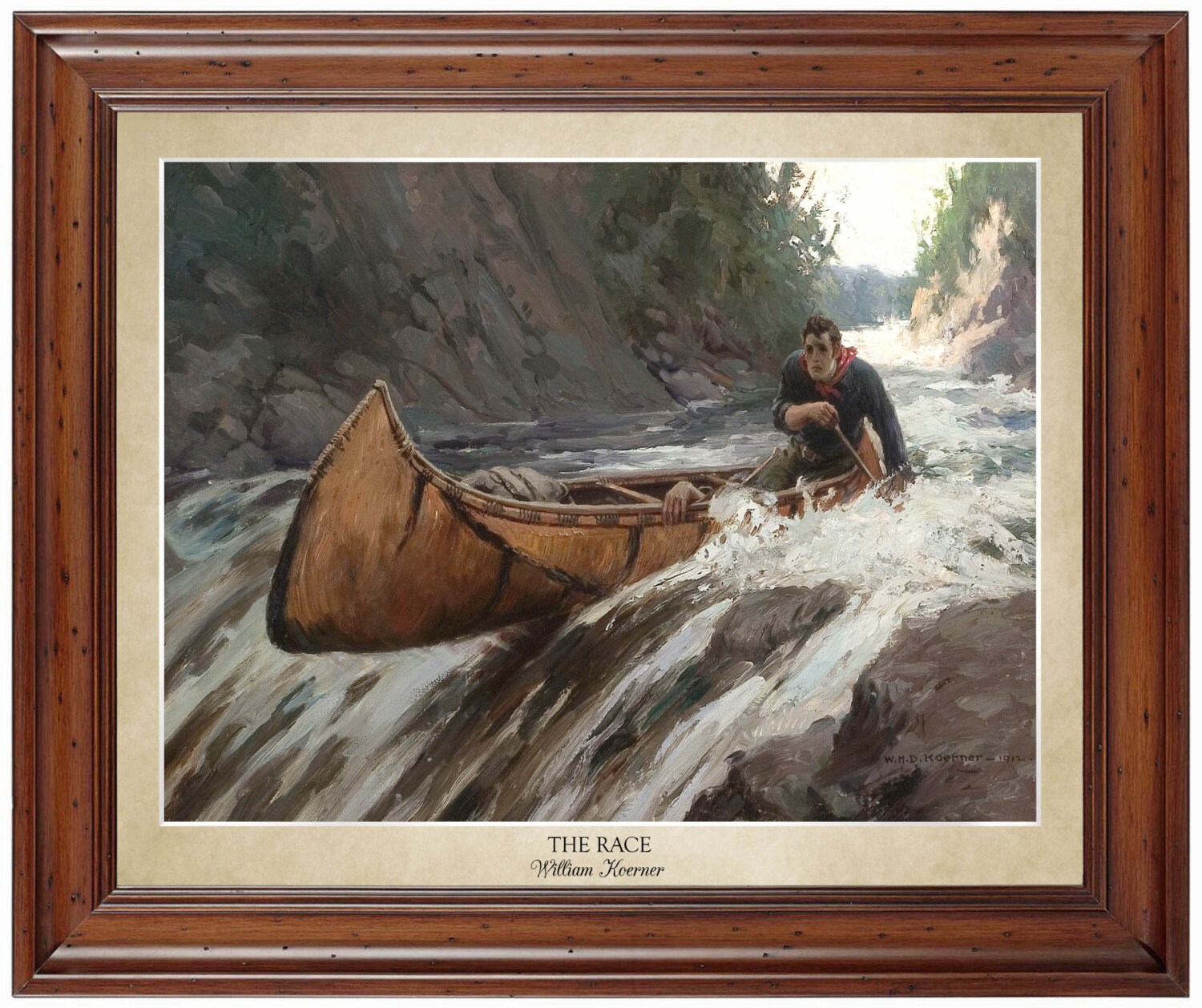 The Race by WHD (william) Koerner (1912); 18x24" Print Displaying the ...