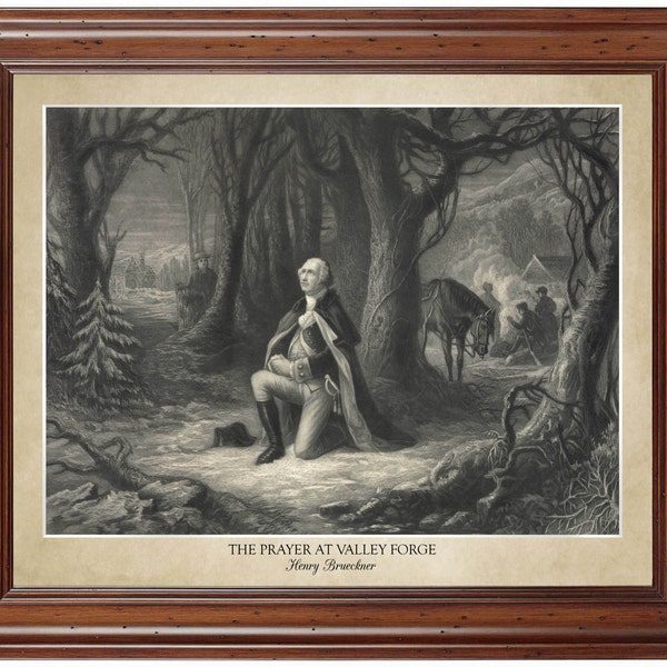 Prayer at Valley Forge Print - Etsy
